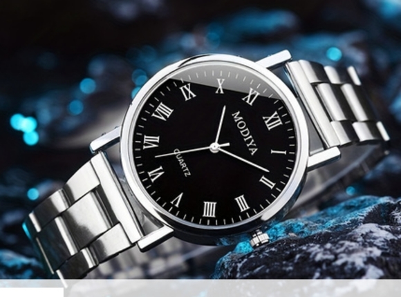 modiya | Accessories | New Womens Or Mens Watch Silver Band With Roman ...